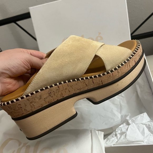 Chloe | Shoes | New Chloe Suede Platform Mule Sandals | Poshmark